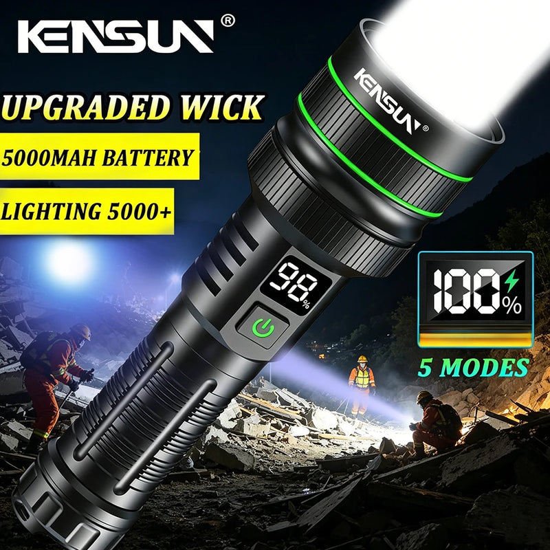 Marvex PowerBeam™ High-Power Zoomable LED Flashlight